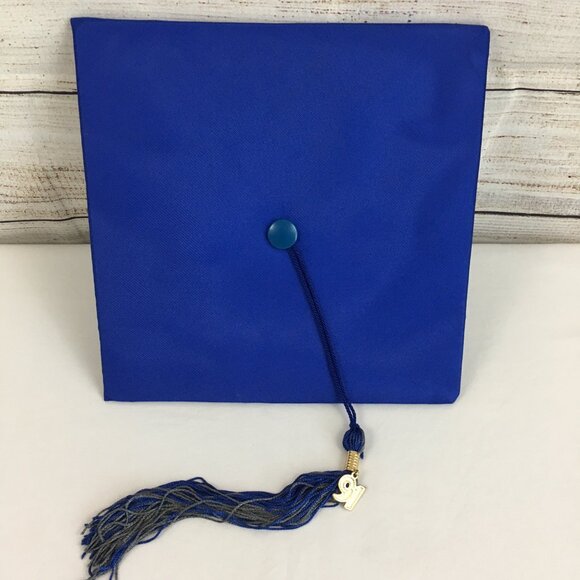 Accessories | Vintage Graduation Cap Blue With 1991 Year Tassel Large ...